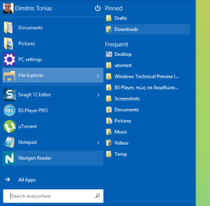 Δοκιμάζοντας τα Windows 10: Το Start Menu - Techster.gr