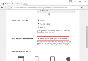 Pocket, απενεργοποίηση προτεινόμενων άρθρων στον Chrome - Techster.gr